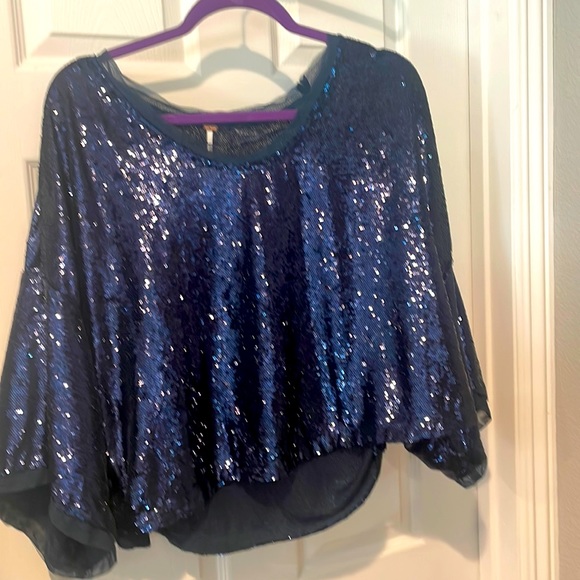 Free People | Tops | Nwt Free People Sequin Top | Poshmark